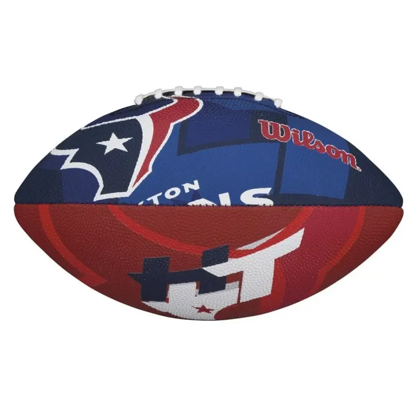 Balón de Fútbol Americano Wilson NFL Junior con Logo del Equipo Houston ...