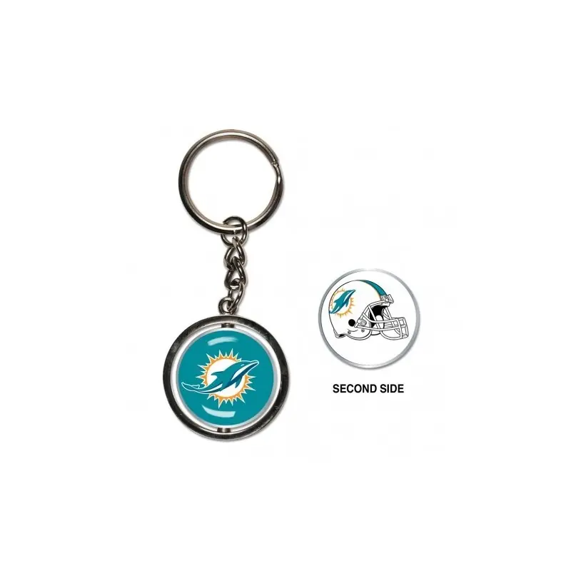 Miami Dolphins Spinner Key Ring