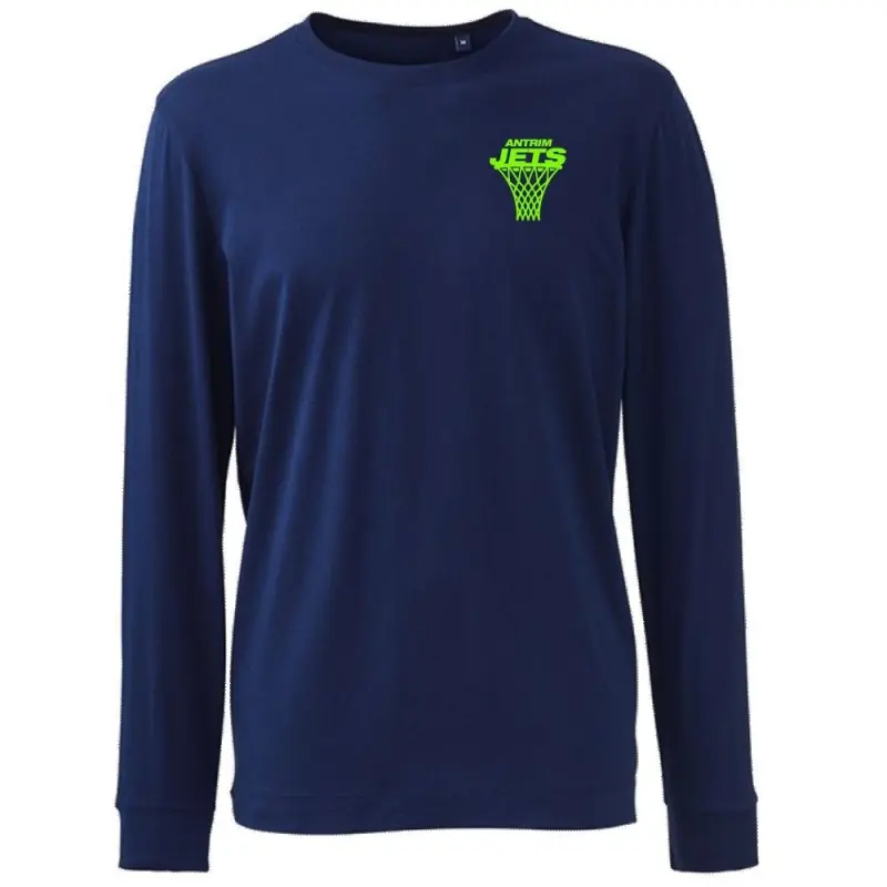 Embroidered Net Logo Organic Cotton Longsleeve T-Shirt